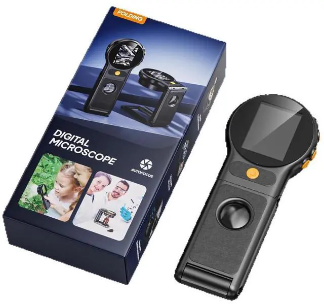 New handheld digital magnifying glass, foldable with automatic focusing ...