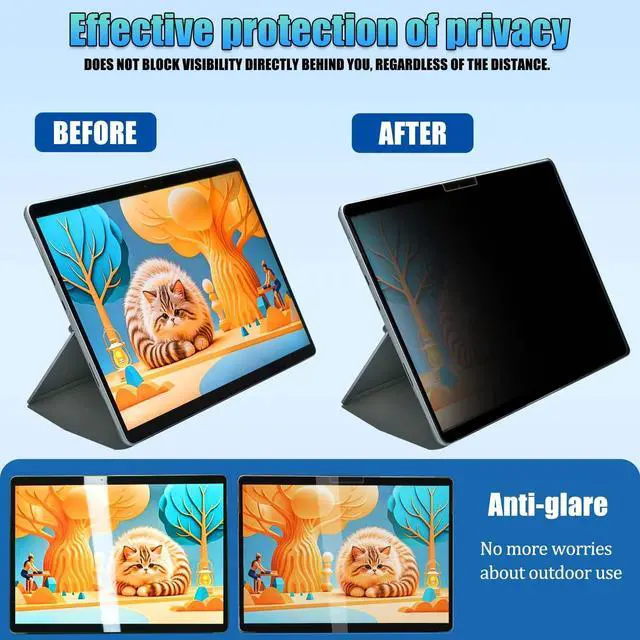 Privacy Screen for Microsoft Surface Pro 11,10, X,9, 8 - Privacy Screen ...