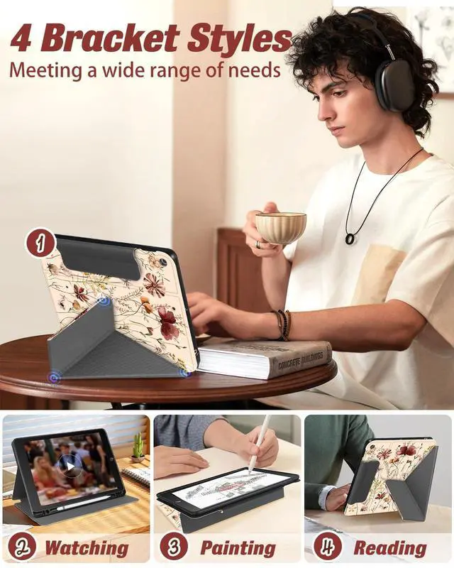 Miss Adola for iPad 9th/8th/7th Generation 10.2 Inch Case with Pen ...