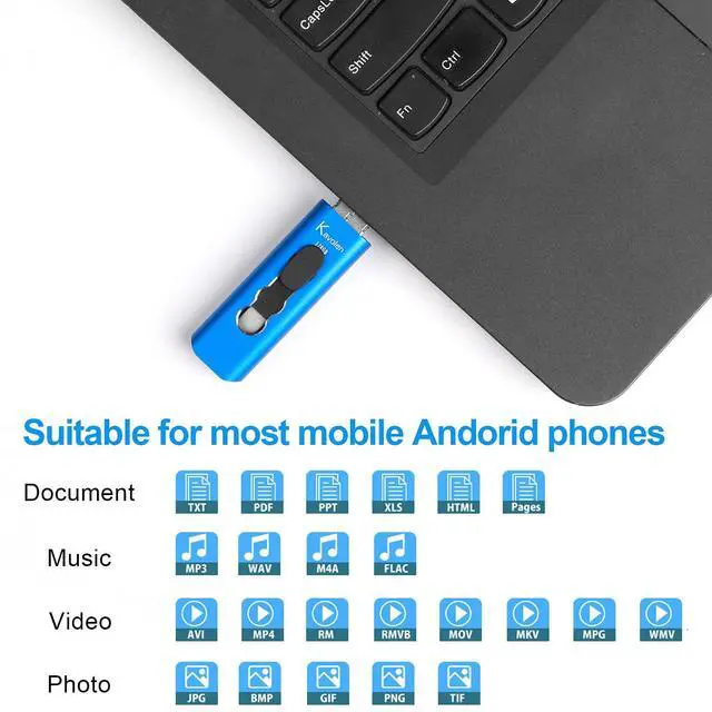Kavolen 256GB 3in1 High Speed Photo Backup Flash Drive Memory Stick for ...