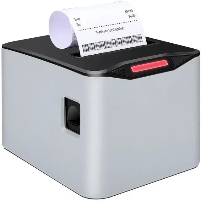 NUCOUN Thermal Receipt Printer, 80mm USB POS Printer,Auto Cutter ...