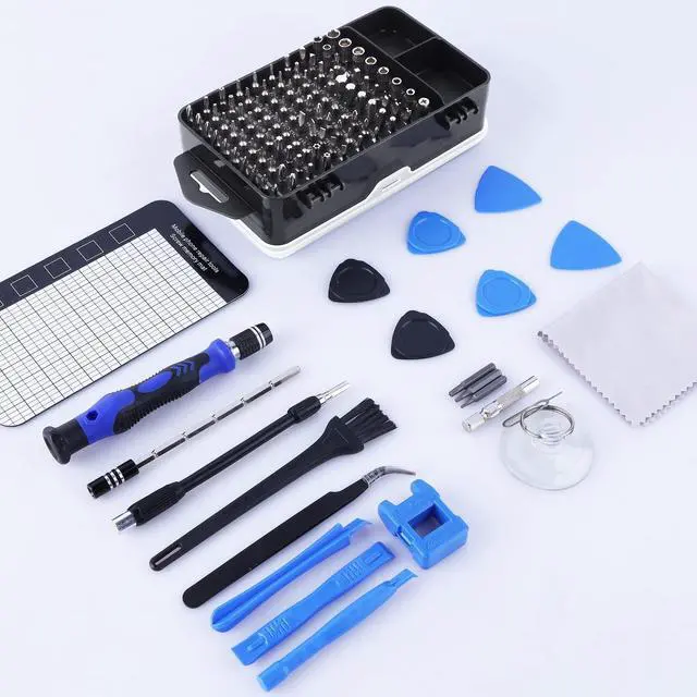 HPFIX Precision Screwdriver Sets 124-Piece Computer Tool Kit with 101 ...