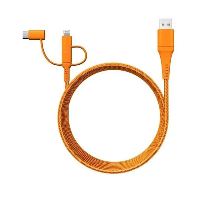 Classy Chargers Universal 3-in-1 Nylon Charging Cables for iPhone ...