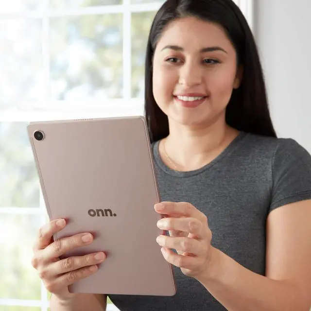 ONN. 10.4-Inch Tablet Pro, 64GB Storage, Rose Gold, Android Wi-Fi HD ...