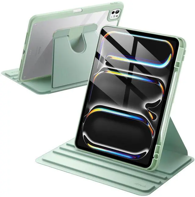 JETech Rotating Case for iPad Pro 13-Inch M5/M4 (2025/2024) with Pencil ...