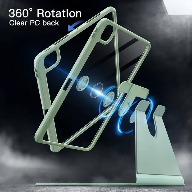 JETech Rotating Case for iPad Pro 13-Inch M5/M4 (2025/2024) with Pencil ...