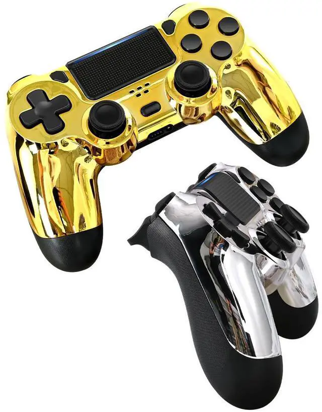 Choopp 2 Pack Wireless Controller Compatible with PS4 (Gold Plating ...