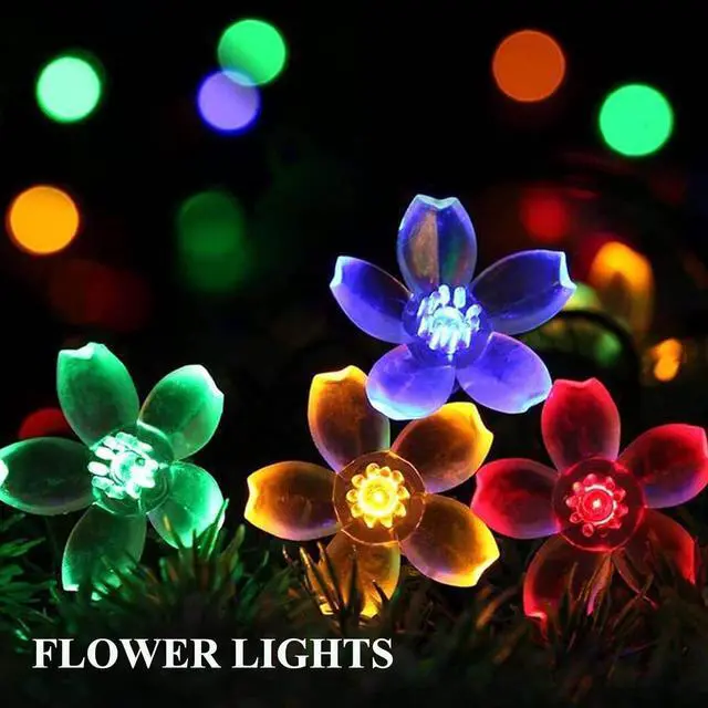 FULLBELL Outdoor String Lights, Fairy Lights 33 FT 100 LED Waterproof ...