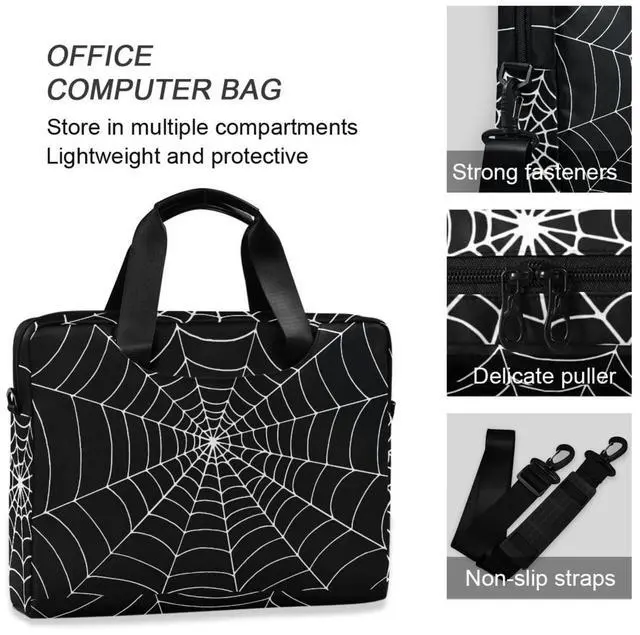 Goth Spider Web Laptop Case 15.6 inch Computer Bag Waterproof Laptop ...