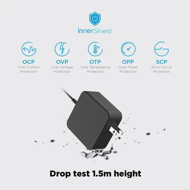 Innergie 65C 65W USB Type C Universal Laptop Charger Power Adapter PD 3 ...