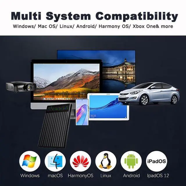 HWAYO 2.5'' 750GB Portable External Hard Drive with LCD Display HD ...