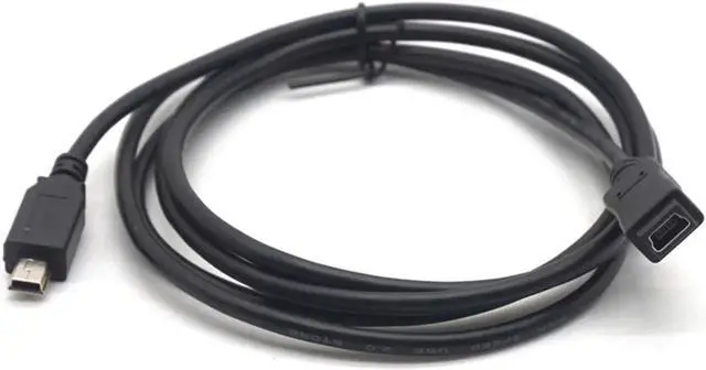 2Pcs Mini USB B 5pin Male To Female Extension Cable Cord Adapter ...