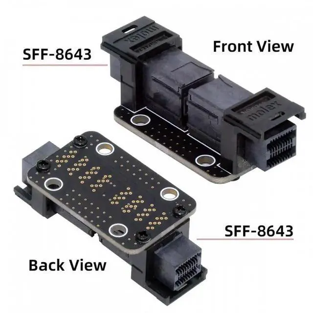 Aomoproing PCI-Express 4.0 Mini SAS HD SFF-8643 Female to SFF-8643 ...