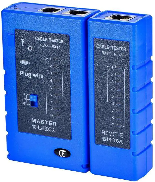 DIXSG Network Cable Tester Test Tool RJ45 RJ11 RJ12 CAT5 CAT6 UTP USB ...