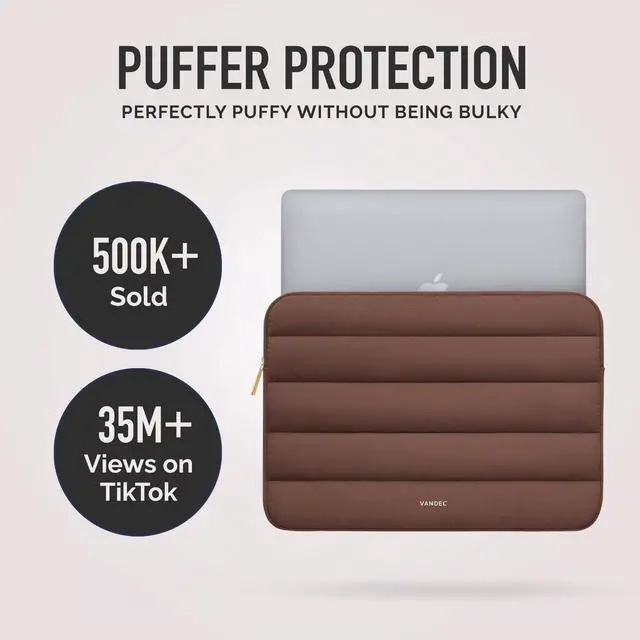 Vandel The Original Puffy Laptop Sleeve Case, 13-14 inch Laptop Sleeve ...