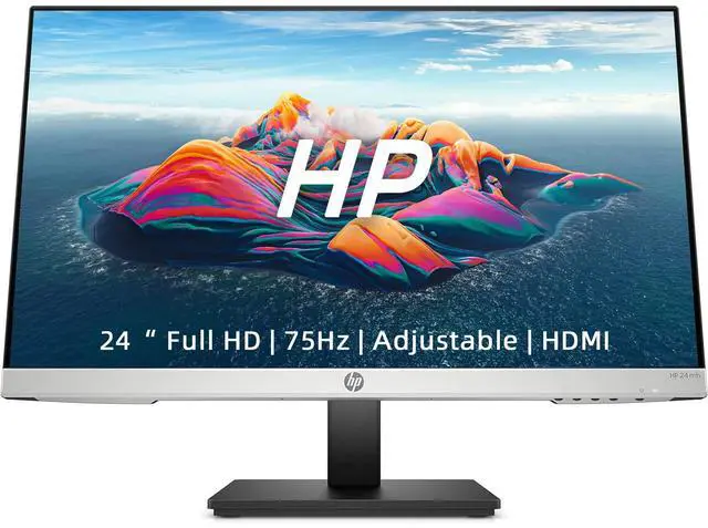 HP 24" FHD Gaming Office Monitor, 3-Side Borderless, 75Hz, AMD FreeSync ...