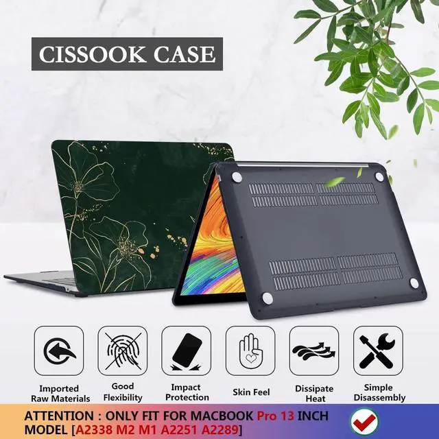 CISSOOK Case for MacBook Pro 13 Inch M2 M1 Chip A2338 A2251 A2289 Model ...