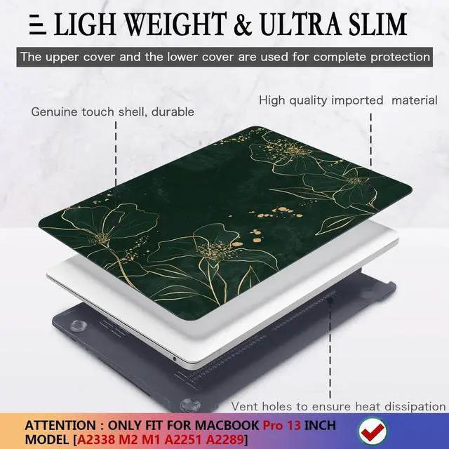 CISSOOK Case for MacBook Pro 13 Inch M2 M1 Chip A2338 A2251 A2289 Model ...