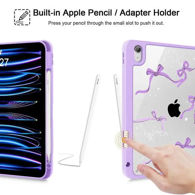 Tuiklol Case for iPad Air 13 (M3 2025 / M2 2024), Buit in Pencil Holder ...