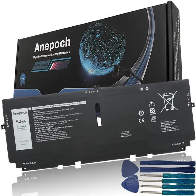 Anepoch 722KK Laptop Battery Replacement for Dell XPS 13 9300 (2020 ...