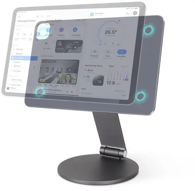 SunFunUSA Upgraded Magnetic Stand for iPad 10.9 Inch 360 Adjustable ...