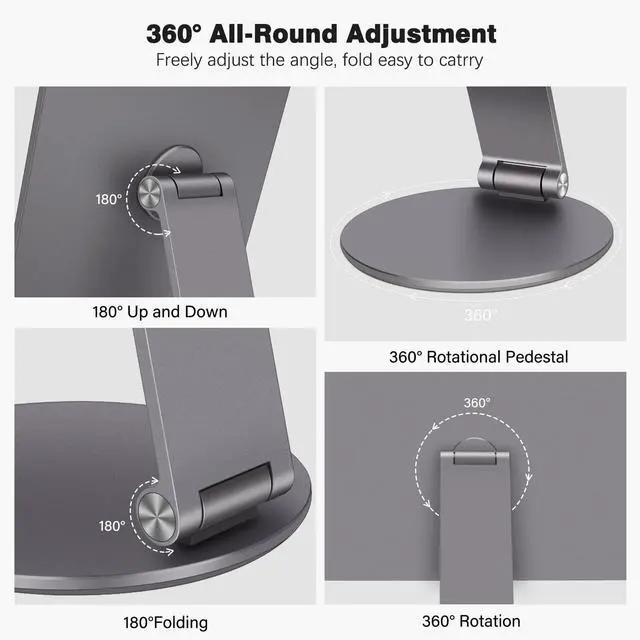 SunFunUSA Upgraded Magnetic Stand for iPad 10.9 Inch 360 Adjustable ...