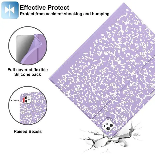 Supveco Keyboard Case for iPad Pro 13 Inch (M4) 2024 with Pencil Holder ...