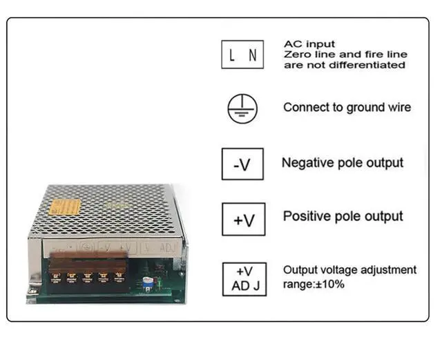 120W Switching Power Supply Light Transformer AC 110V 220V to DC 12V ...
