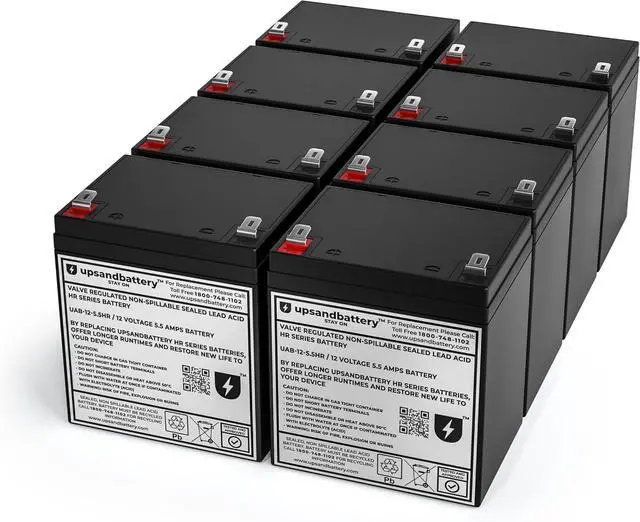 UPSANDBATTERY Compatible Battery for APC UPS SMT2200RM2U - High Rate ...