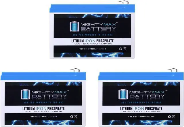 Mighty Max Battery 12V 12Ah Lithium Replacement Battery Compatible with ...