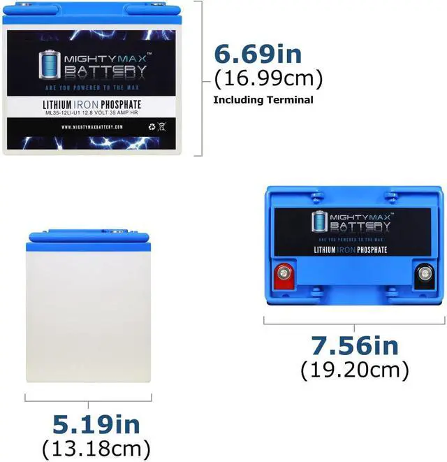 Mighty Max Battery 12V 35AH U1 Lithium Replacement Battery compatible ...