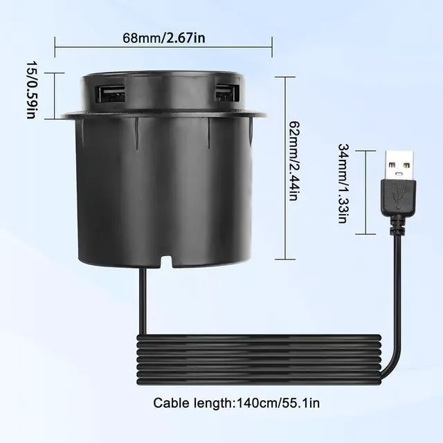 XMSJSIY Desktop Embedded Wireless Charger 3-in-1 Multifunctional Pop-Up ...