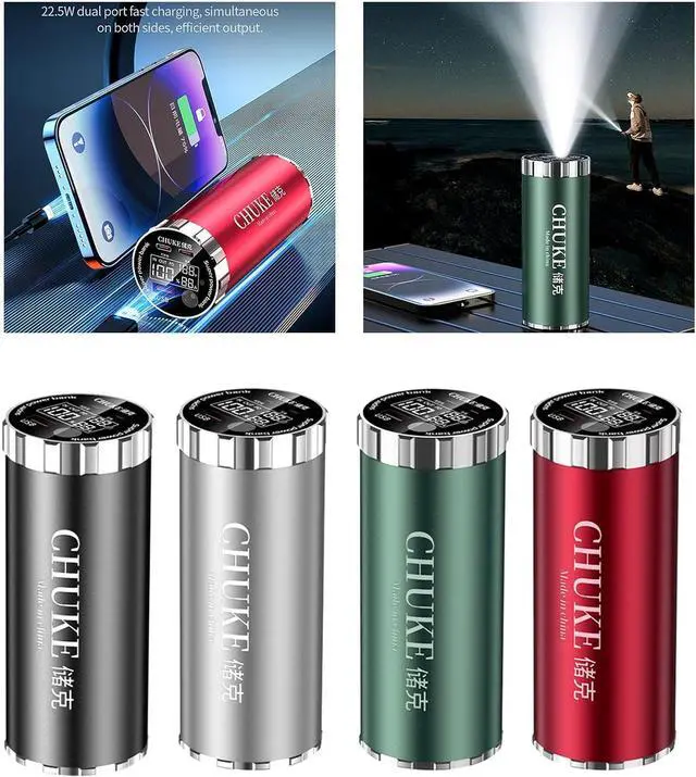 46800 Mobile Battery Box with LED Light Double USB C and USB Port 5V 3A ...