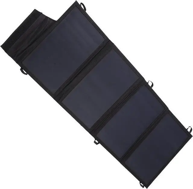 22W Solar Charger Portable Foldable Solar Power Bank with Dual USB ...