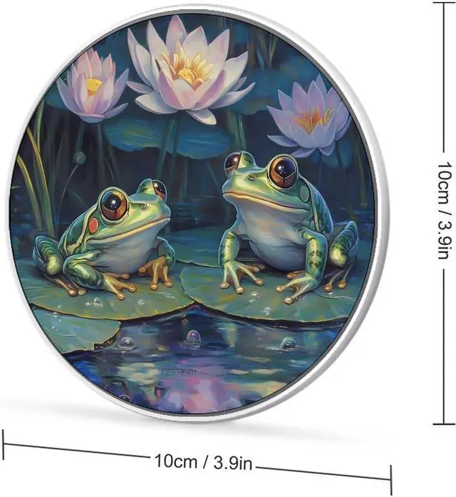 Frog Lotuses Magnetic Wireless Charger 10W Charging Pad Portable Phone ...