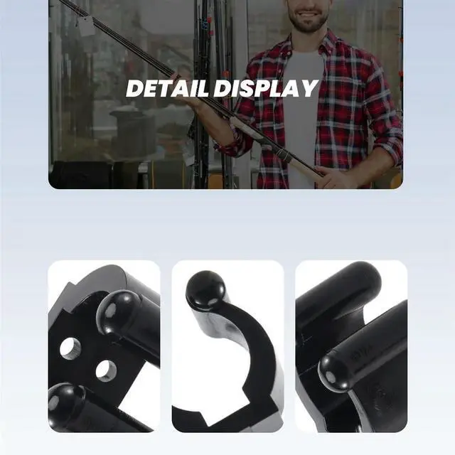 10 Pcs Fishing Pole Rod Storage Clip/ Billiards Snooker Cue Locating ...