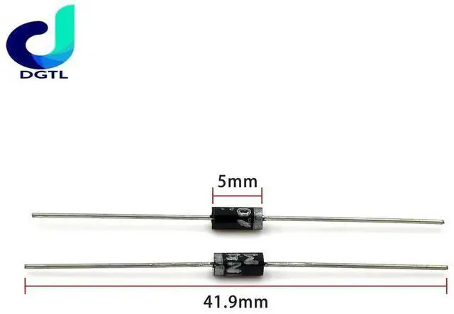 1000pcs 1N4007 high-power rectifier diode IN4007 1A/1200V in-line DO-41 ...