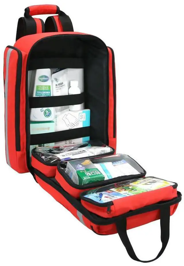 First Aid Kits Emergency Foldable Rescue Backpacks Large Capacity ...