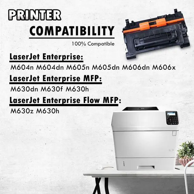 Inkfirst Compatible Toner Cartridge Replacement for HP CF281A 81A Laserjet Enterprise M604n ...