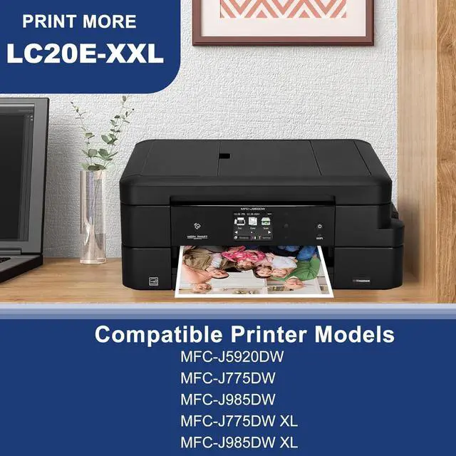 LC20E High Yield Ink Cartridges Replacement for Brother LC20E LC-20E XXL Ink Cartridges use with ...