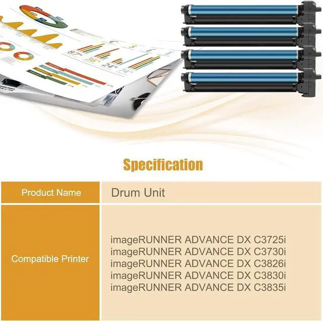Compatible with Canon imageRUNNER Advance DX C3725i C3730i C3826i ...