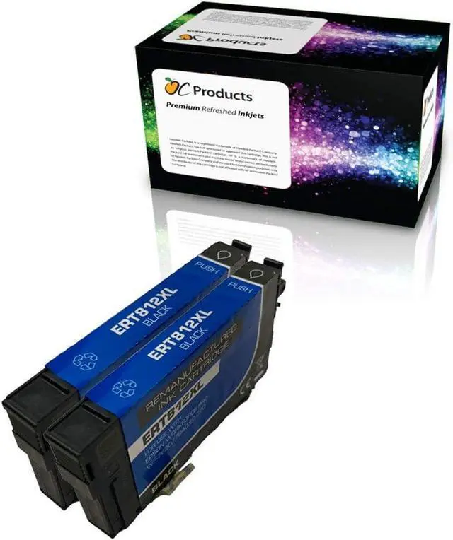 OCProducts Remanufactured Ink Cartridge Replacement for Epson 812 812XL ...