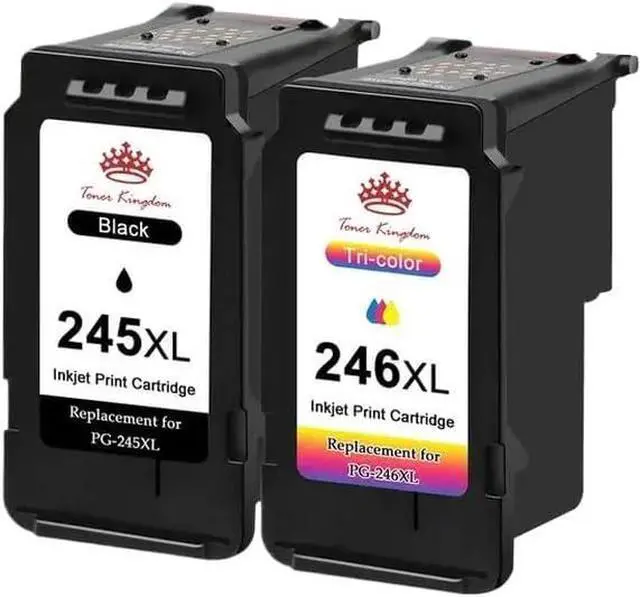 2PK PG-245XL CL-246XL Yield Ink Cartridge Compatible with MG2522 TS3322 ...