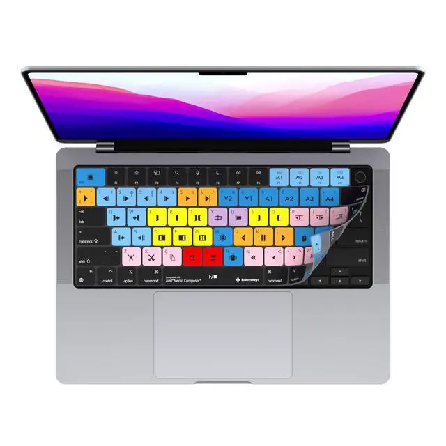 Avid Media Composer Keyboard Cover ^^ Fits The 14" & 16" MacBook Pro ...