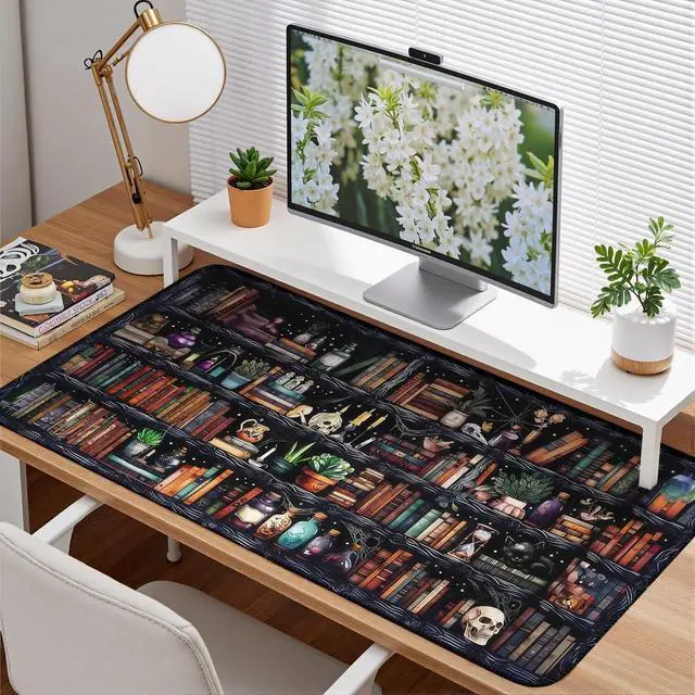 Nasdalgias Mysterious Library Magic Desk Mat Large Gaming Mouse Pad ...
