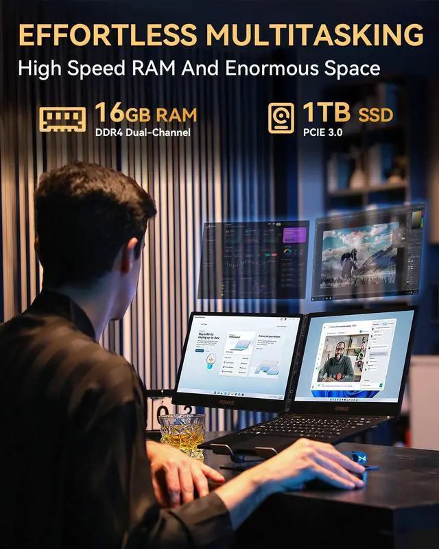 Dual Screen Laptop Computer 14" Dual Screen laptop with i7 processor ...