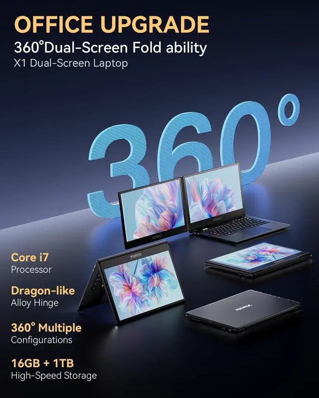 Dual Screen Laptop Computer 14" Dual Screen laptop with i7 processor ...