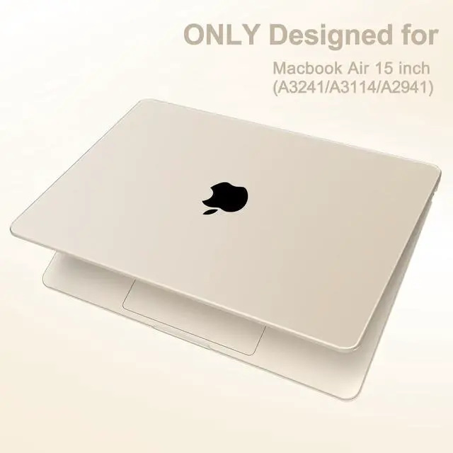 G JGOO Compatible with MacBook Air 15 inch Case 2025 2024 2023 M4 A3241 ...