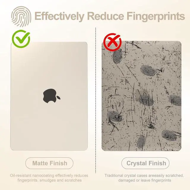 G JGOO Compatible with MacBook Air 15 inch Case 2025 2024 2023 M4 A3241 ...