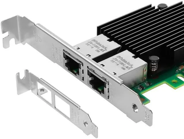 Euqvos PCIe Ethernet Network Card for Intel X550-T2 ELX550AT Chipset ...